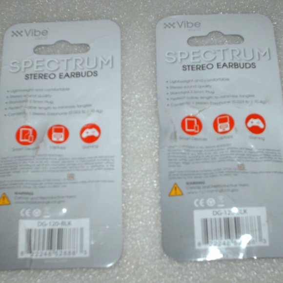 Spectrum Vibe | Headphones | 2 Pairs Of Vibe Spectrum Stereo Earbuds ...